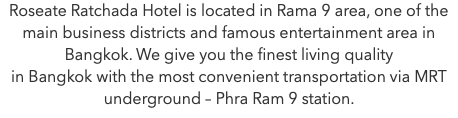 Home [roseateratchadahotel.com]